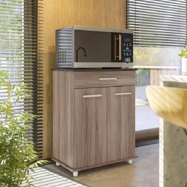 BALCON HORNO O MICROONDAS ISIS SIMPLE CARVALHO/NATURE MOVELMAX